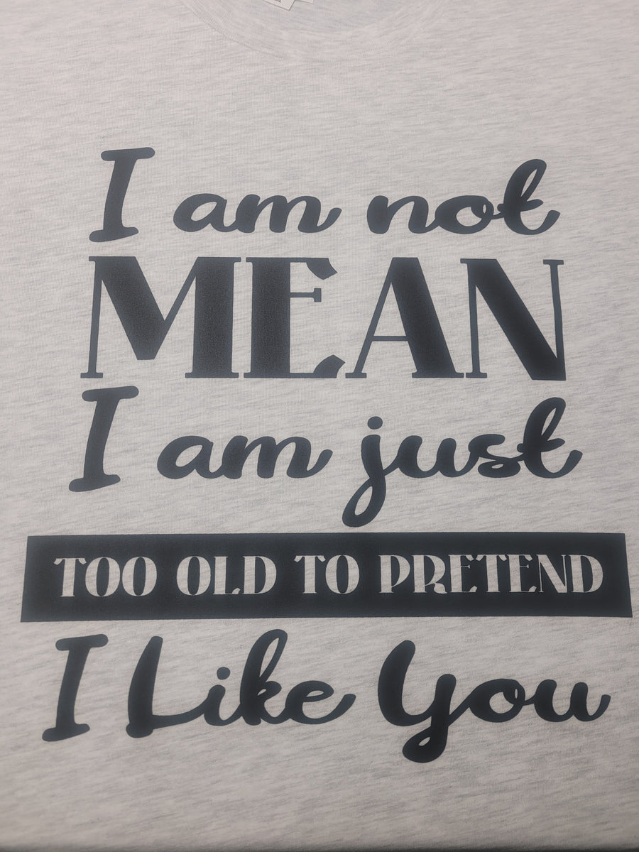 I Am Not Mean – LessStressCrafts